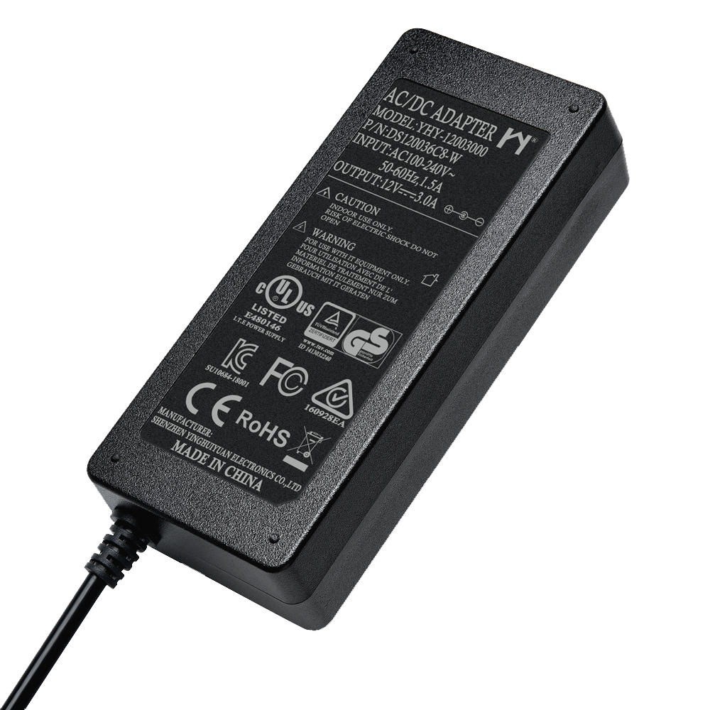 Yinghui Yuan 12 Volt 3 Amp AC DC Adapter
